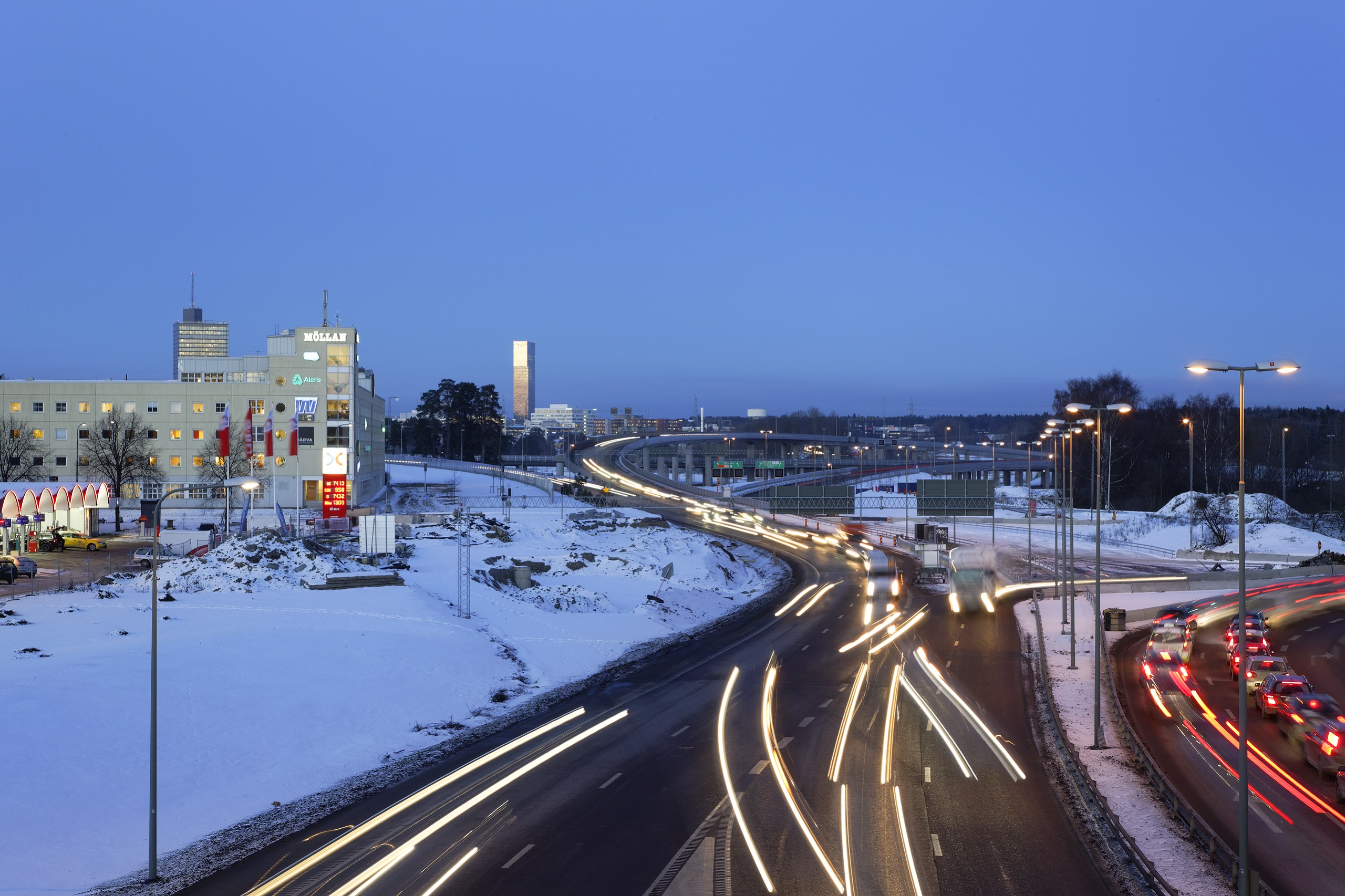 Väg och anläggning E260 Trafikplats Rissne